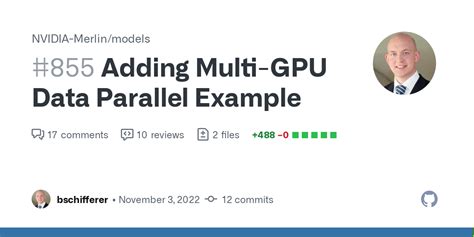 Adding Multi Gpu Data Parallel Example By Bschifferer · Pull Request 855 · Nvidia Merlin Models