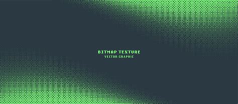 Dither Pattern Bitmap Texture Smooth Curved Vector Image
