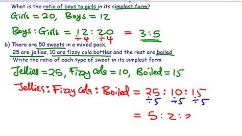 Introduction To Ratios And How To Simplify Them Youtube