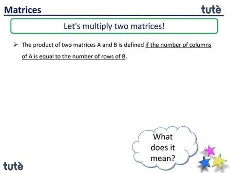 Matrices Multiplication Of Matrices Pptx