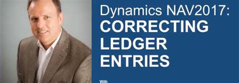 Microsoft Dynamics Nav 2017 Correcting Ledger Entries Trinsoft