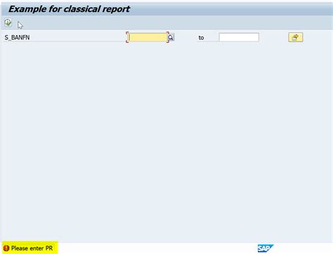 Classical Report Example In Abap