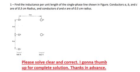 Solved 1 - Find the inductance per unit length of the | Chegg.com
