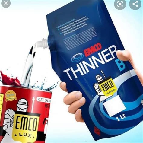 Jual Thinner Thiner B Emco 1 Liter Shopee Indonesia