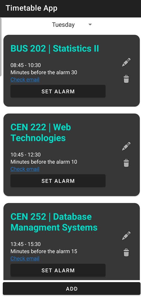GitHub IsmailShpati Timetable App Timetable App