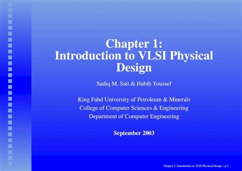 pdf chapter 1 introduction to vlsi physical design · physical design
