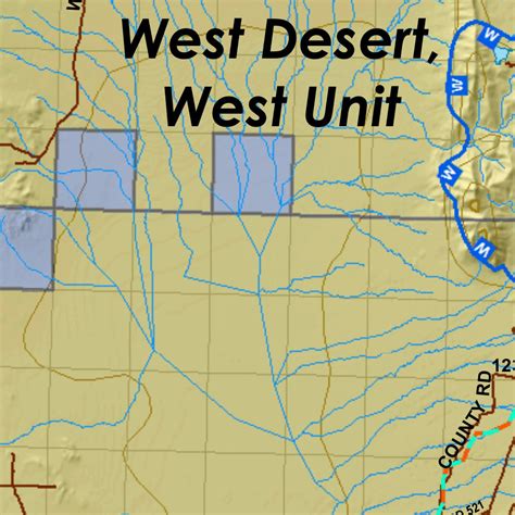 West Desert S Utah Mule Deer Hunting Unit Map With Land Ownership And