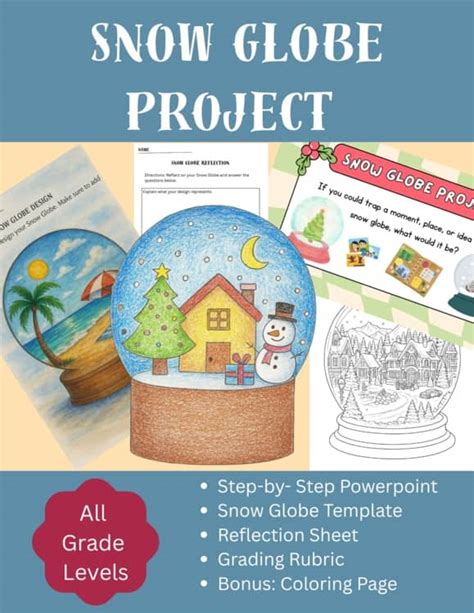 Snow Globe Design Art Project By Art In R6 Tpt