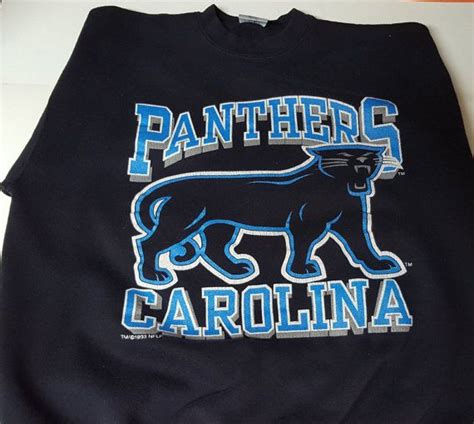 Vintage Carolina Panthers Logo 7 Xl Crewneck Sweatshirt Etsy