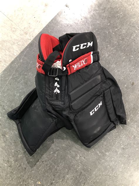 Used Youth Large Ccm Yflex Hockey Goalie Pants Sidelineswap