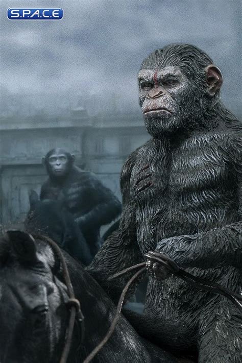 Caesar With Spear Mixed Media Statue Dawn Of The Planet Of The Apes