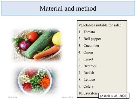 Vegetables As A Potential Source Of Nutraceutical And Phytochemical Values Pptx