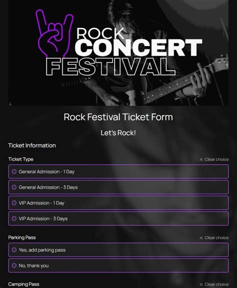 Free Beer Festival Ticket Form Template 123formbuilder