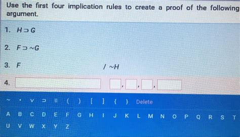 solved use the first for implication was to create a proof