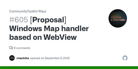Proposal Windows Map Handler Based On WebView Issue CommunityToolkit Maui GitHub