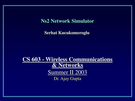 Ppt Ns2 Network Simulator Powerpoint Presentation Free Download Id