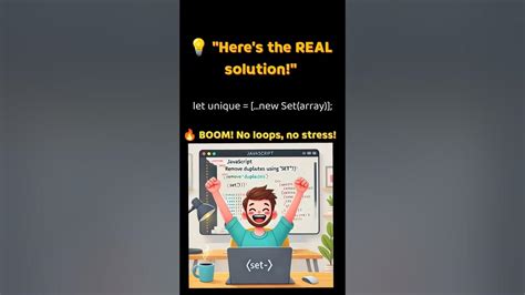 Remove Duplicates In Javascript Like A Pro 1 Second Trick 🔥 Javascript Codinghacks Shorts