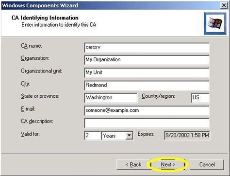 Geeky Bob Iis 5 Setting Up Ssl Appendix A Installing Certificate