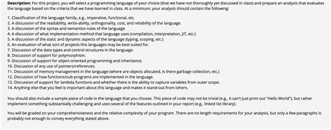 solved for this project you will select a programming