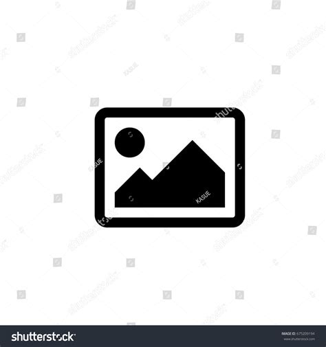 Picture Icon Trendy Flat Style Isolated Stock Vector Royalty Free Shutterstock