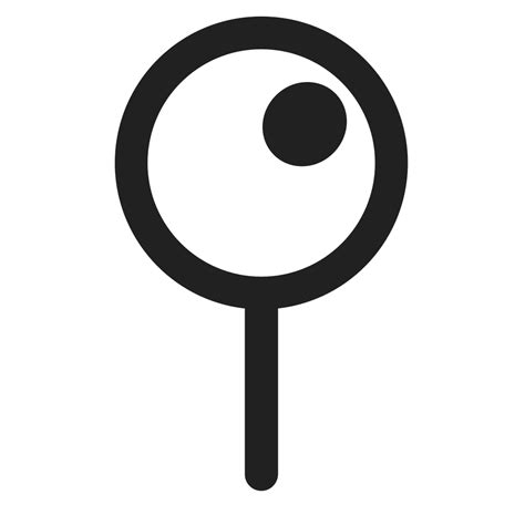 Round Pushpin Icon Fluentui Emoji Mono Iconpack Microsoft