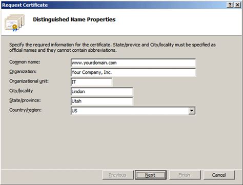 Create A Web Server Certificate Genus Docs