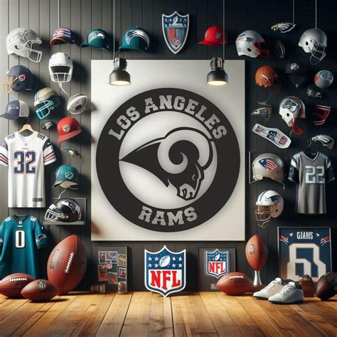Metal Los Angeles Rams Wall Decor Etsy