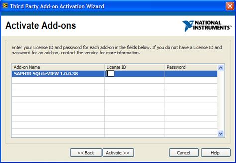 Install And Activate An Add On Ni Community