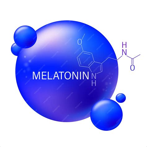 Premium Vector Scientific Vector Illustration Of Melatonin Molecule