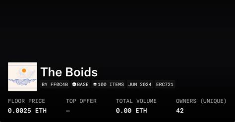 The Boids Collection Opensea