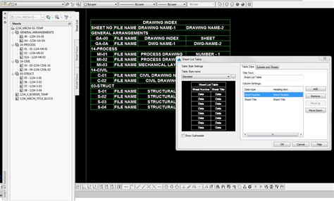 Solved Sheet List Table Table Style Autodesk Community