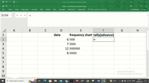 Excel Data Presentation How To Use Repeat Function To Create Frequency Chart Youtube