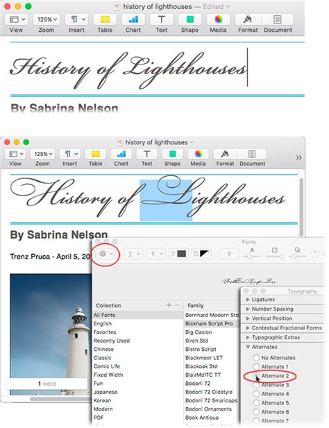 How To Access Advanced Opentype Features In A Variety Of Apps Macworld