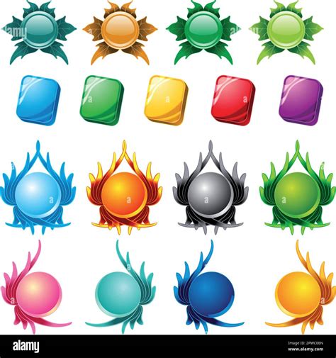 Types Of Buttons For Web Vector Illustration Stock Vector Image Art
