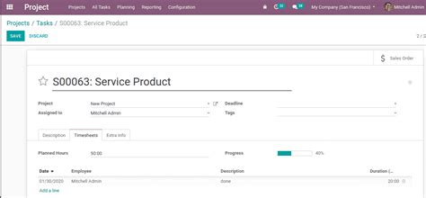 Project Overview Features In Odoo 13