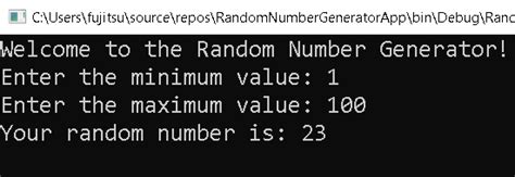 Random Number Generator In Csharp
