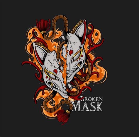 Premium Vector Cats Head Broken Mask Cool Distro