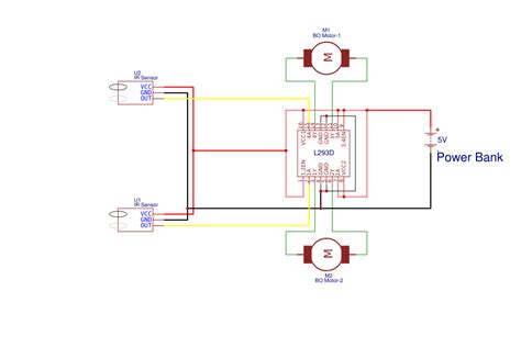 Line Follower Robot Circuit Diagram Without Microcontroller DH NX
