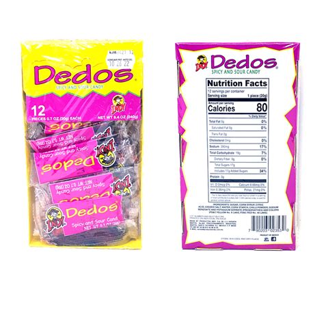 Dedos Fingers Spicy And Sour Candy — Sandys Imports