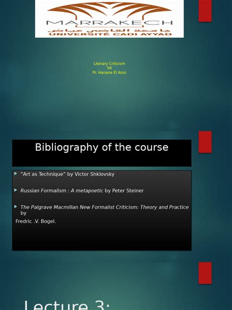 Formalist Criticism Lecture 3 Pdf The Arts Human Communication