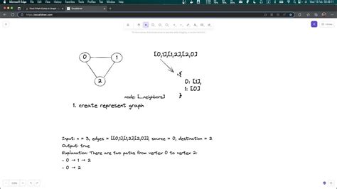 Lc In Js 1971 Find If Path Exists In Graph Dfs Graph Youtube