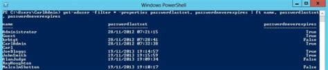Retrieve Password Last Set” And Expiration Date Powershell Heelpbook