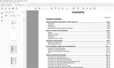 Komatsu Gtb45 Gasoline Engine Ecu Shop Manual Tb45carb201 0 Be1 Pdf