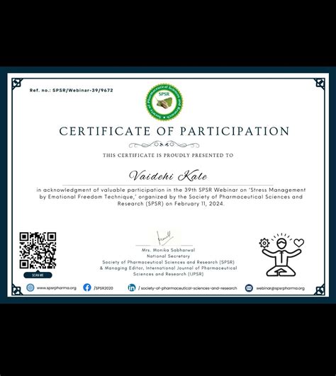 Vaidehi Kale On Linkedin Hello Folks😊 Attended Webinar On Stress Management By Emotional