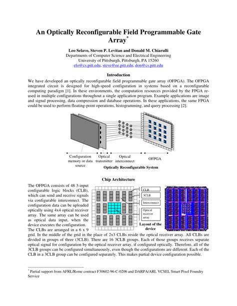 Pdf An Optically Reconfigurable Field Programmable Gate Array