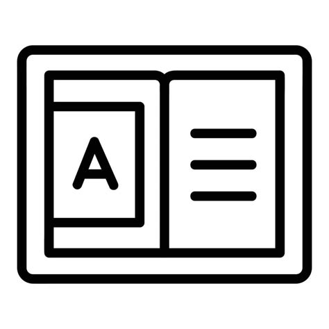 Advertising Vector Icon Outline Style Icon From Advertisement Icons Collection Isolated On