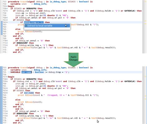 Extract Benefit From The Automated Refactoring Of Vhdl Code