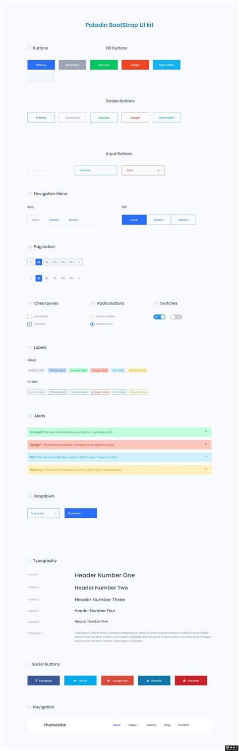 按钮组件合集web模板 html 模板王