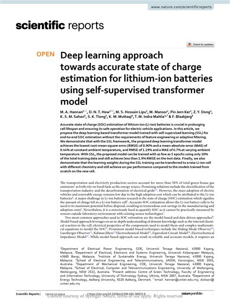 Solution Deep Learning Approach Towards Accurate State Of Charge