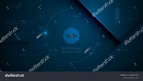 Vector Abstract Circuit Board Illustration High Stock Vector Royalty Free 2498460509